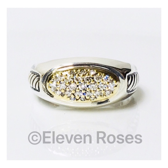 David Yurman | Accessories | David Yurman Inset Cable Pave Diamond ...